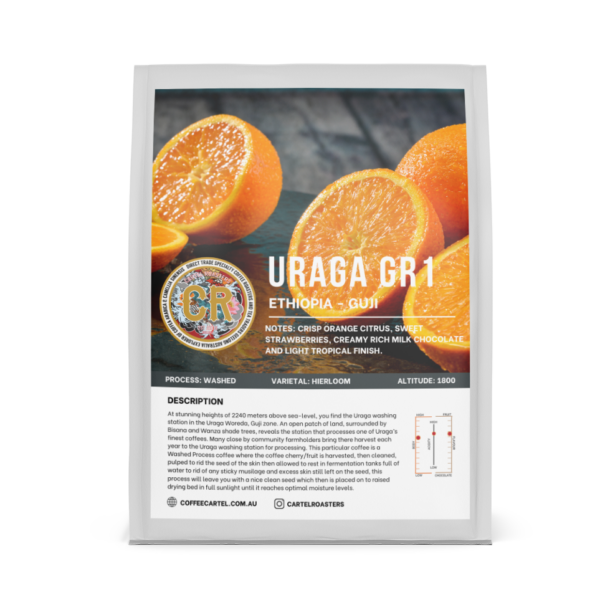 ETHIOPIA - URAGA GR1 - GUJI - WASHED PROCESS | Coffee Cartel